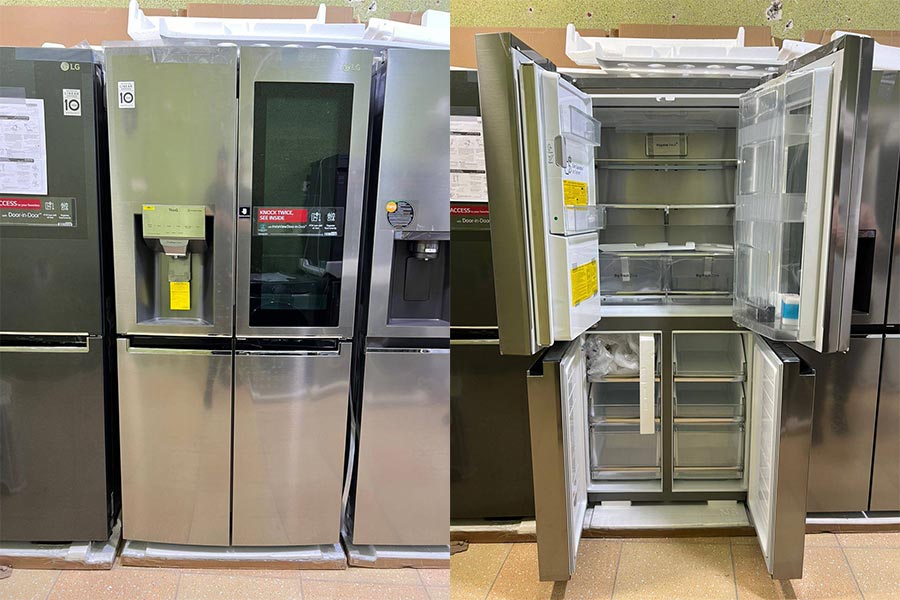 یخچال فریزر 5 درب 28 فوت ال جی X29 سیلور GR-X29 - یخچال کده